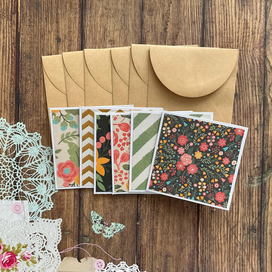 Mini Gift Card Pack and Envelopes, Assorted Blank Cards, Gift Cards ...