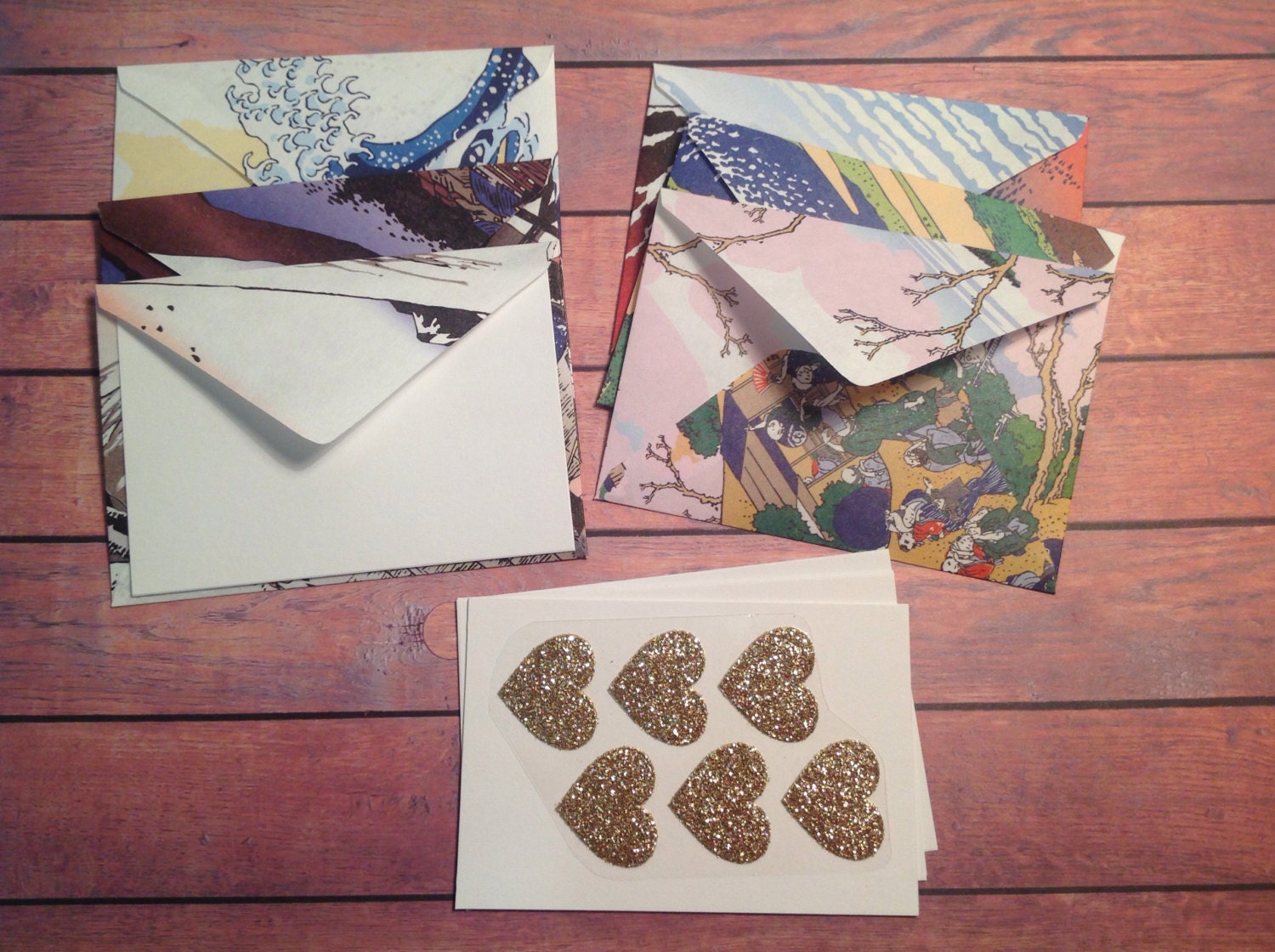 Mini Cards Tiny Cards and Envelope Set Glittered Envelope - Etsy Australia