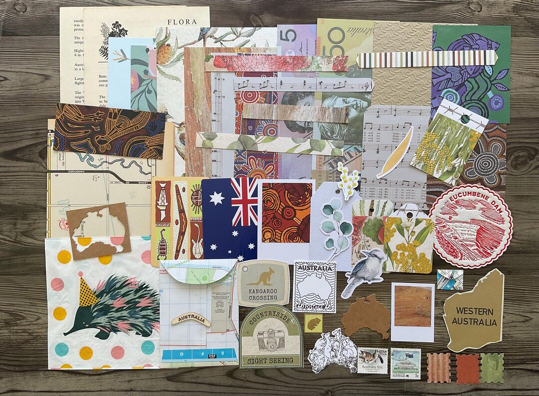 Mini Kit, Inspiration Pack, Australiana Ephemera, Australian ...
