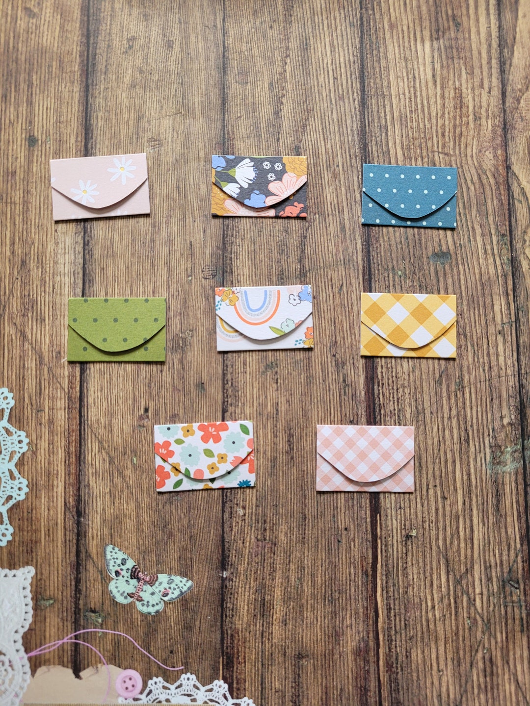 8 Tiny Cards, Mini Envelope Writing Set, Fairy Notes, Tiny Stationery ...