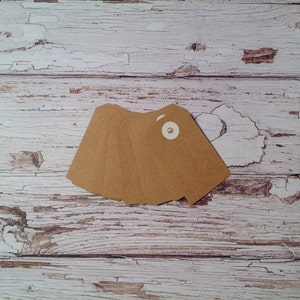 Tiny Gift Tags,20 Mini Kraft Tags, Price Tags, Kraft Cardstock Tags ...