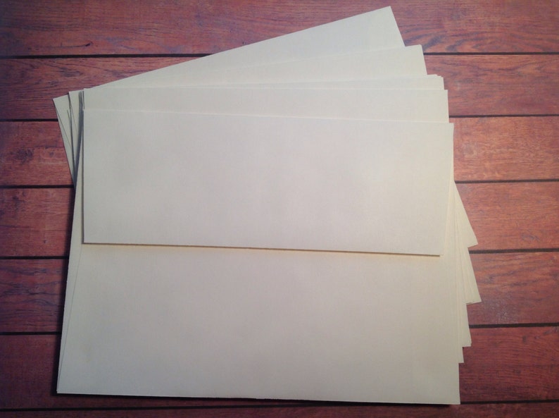 10 Plain Vanilla Envelopes 5 X 7 Envelopes A7 Envelopes - Etsy Australia