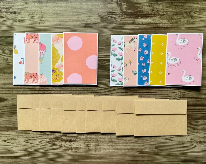 Mini Gift Card Pack and Envelopes, Assorted Blank Cards, Gift Cards,set ...