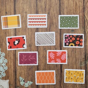 Faux Postage Stamps, Postage Stamp Die Cuts, 10 Die Cuts, Paper Die ...