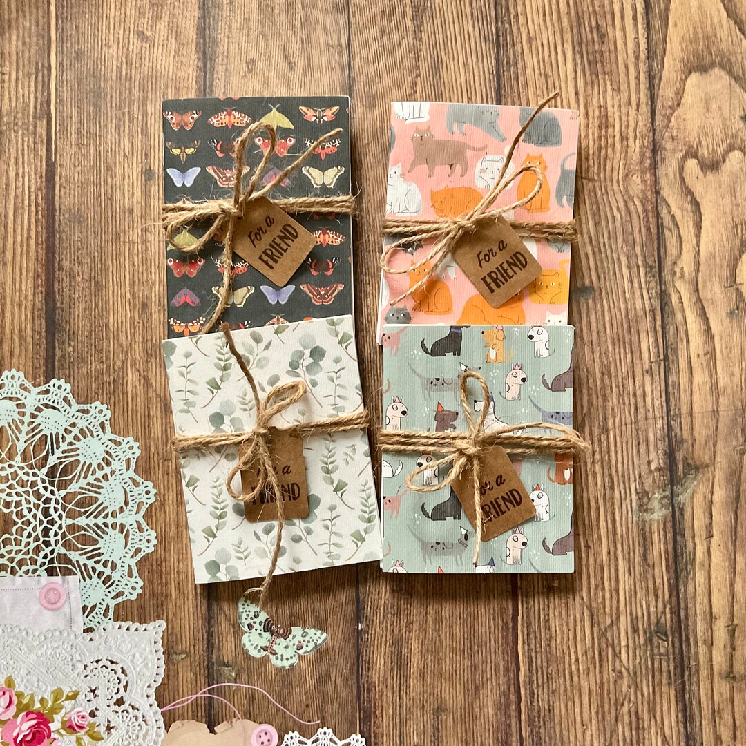 Mini Journal,mini Notebooks,handmade Notebooks,set of 2 Notebooks, Mini ...