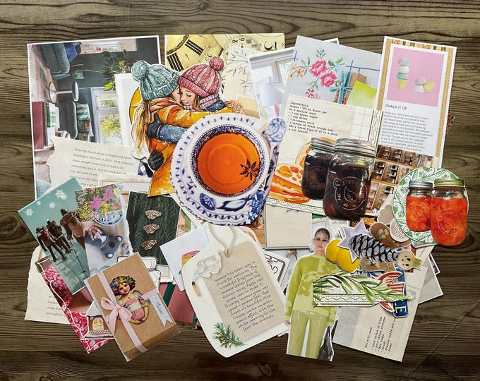 Magazine Cutout, Magazine Scrap Packs, 55 Magazine Clippings for Junk ...