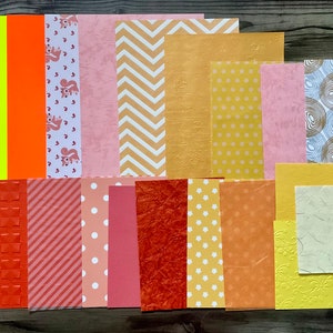 Mixed Paper Pack, Variety Pack, Coloured Paper Pack, Handmade Papers ...