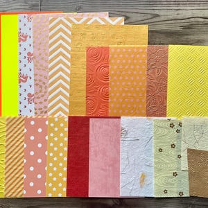 Mixed Paper Pack, Variety Pack, Coloured Paper Pack, Handmade Papers ...