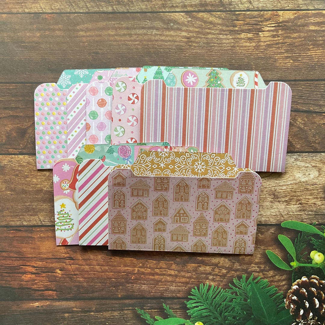 Mini File Folders,scrapbooking,christmas File Folder,ephemera Organizer ...