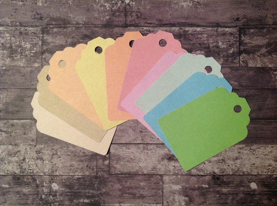 Gift Tags,20 Textured Tags, Price Tags, Coloured Kraft Tags, Rustic ...