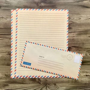 Air Mail Writing Set, Stationary Set, Large Letter Set, Airmail ...