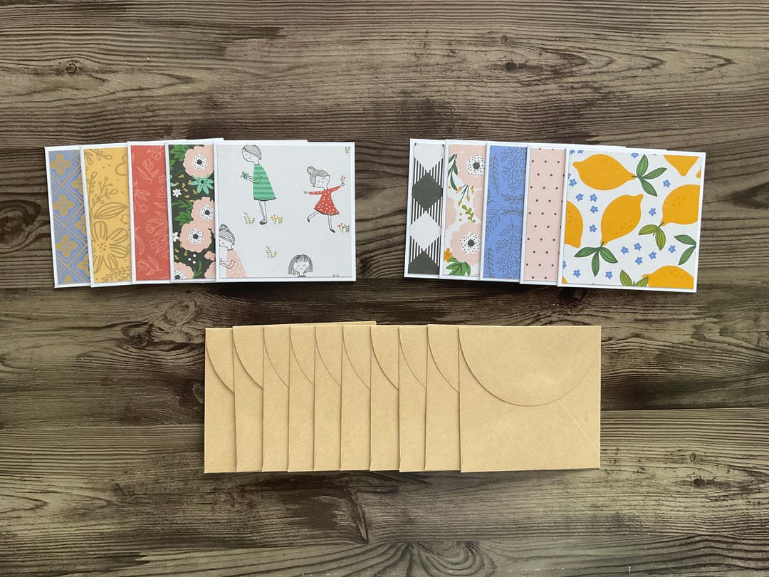 Mini Gift Card Pack and Envelopes, Assorted Blank Cards, Gift Cards,set ...