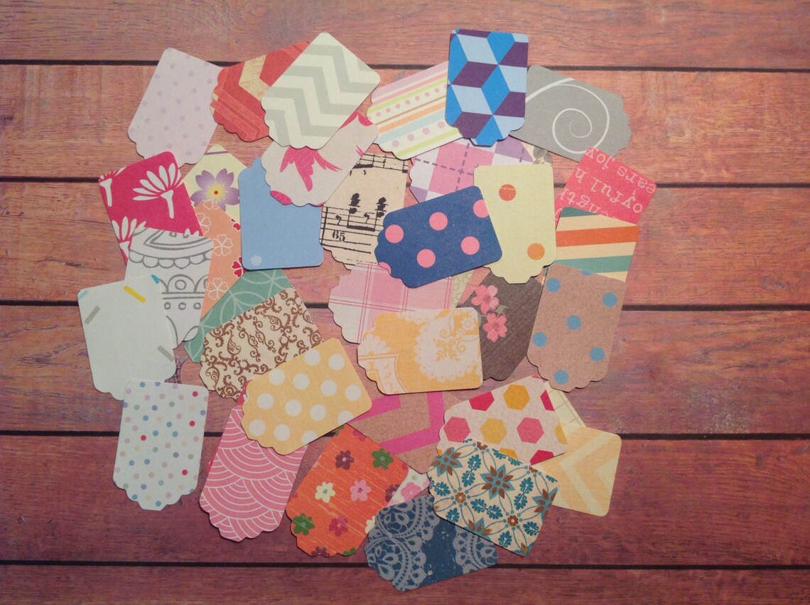 40 Die Cuts 1.5 Inch Die Cuts Paper Die Cuts Multi Coloured - Etsy ...