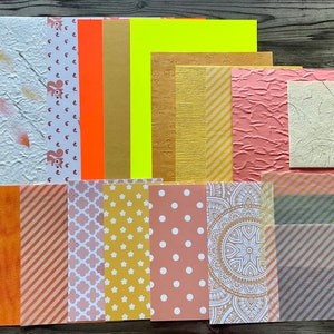 Mixed Paper Pack Variety Pack Coloured Paper Pack Handmade - Etsy
