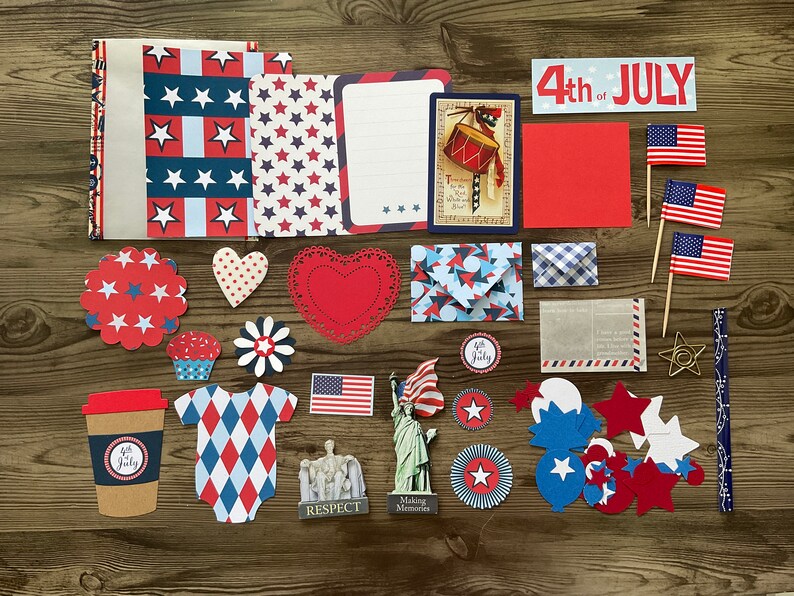 4th of Julyindependence Day Mini Kit Inspiration Packdiy | Etsy