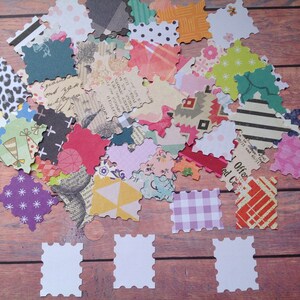 40 Faux Postage Stamps, Postage Stamp Die Cuts, 40 Die Cuts, Paper Die ...