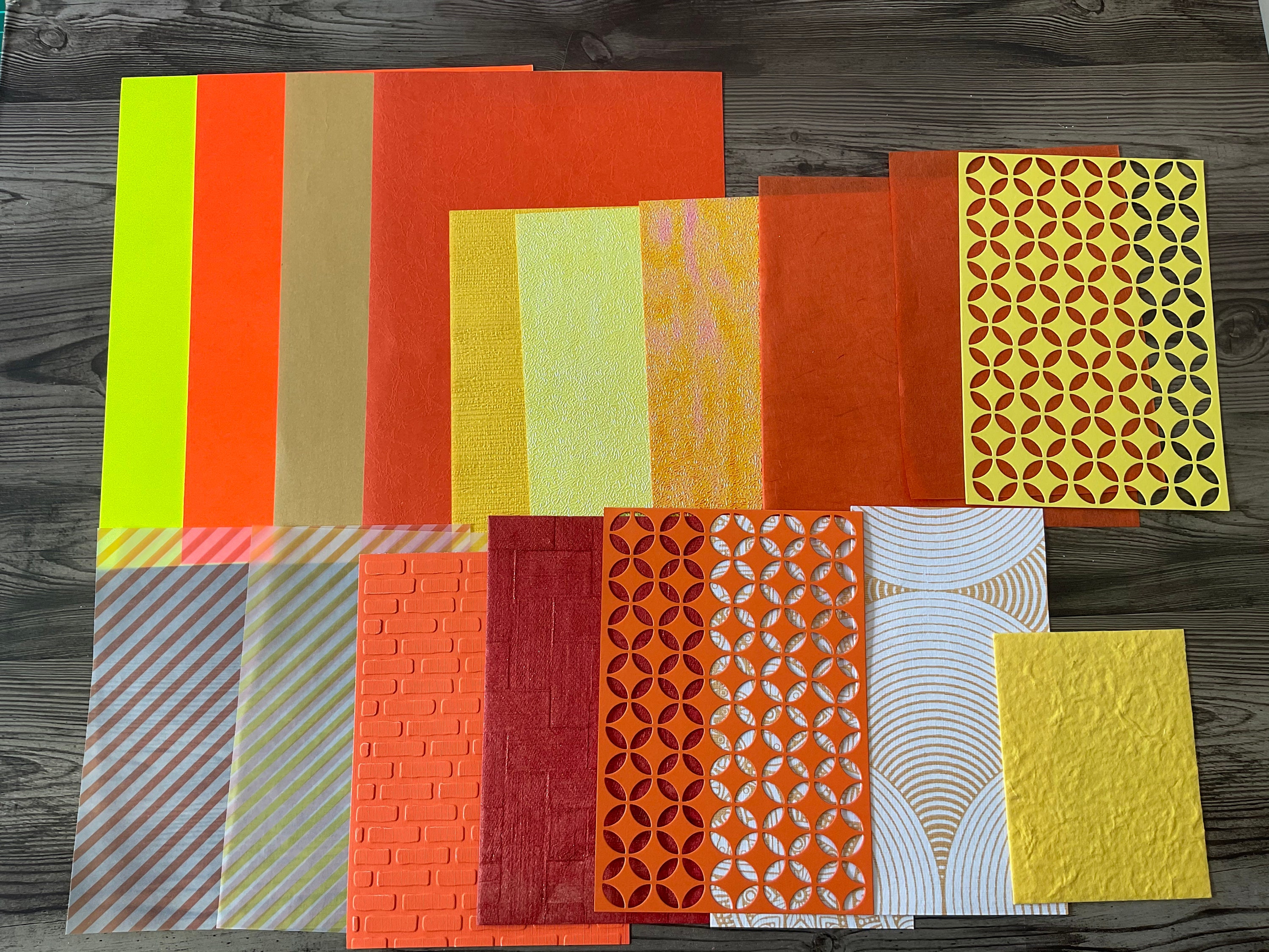 Mixed paper pack variety pack coloured paper pack handmade | Etsy