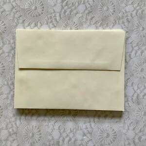 10 Vanilla A7 Envelopes: 5x7 Ivory Cream Stationery - Etsy