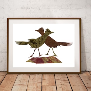 Roadrunner One Heart Southwest Decor Cut Paper Roadrunner - Etsy