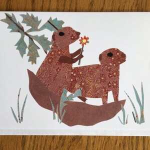 Prairie Dogs 1, Cut Paper Art, Japanese Paper, Whimsical Humor Animals ...