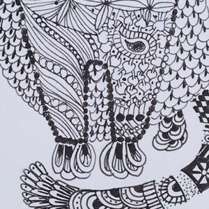 Kimi, Cat Card, Cute Female Cat, Pen and Ink, Black and White, Cute Cat ...