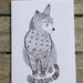 Kimi, Cat Card, Cute Female Cat, Pen and Ink, Black and White, Cute Cat ...