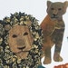 Lion Family, Lion Card, African Card, Animal Card, Cut Paper Art ...