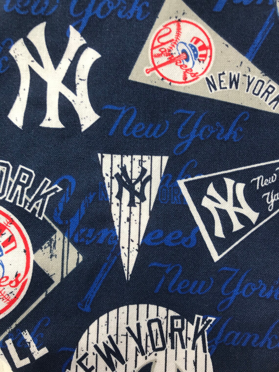 New York Yankees Pet Bandanas 2 Pattern Options Blue Light - Etsy