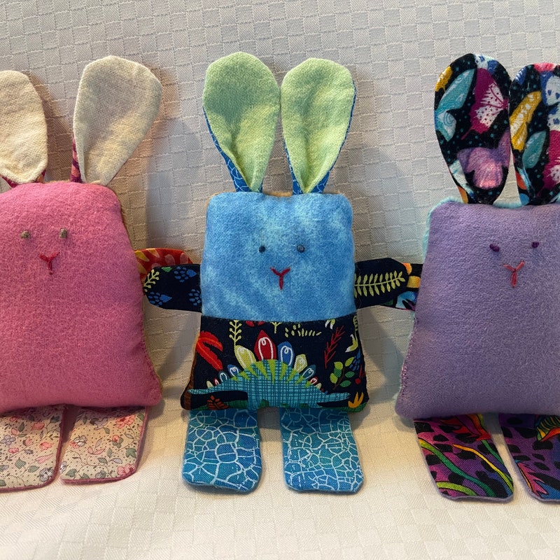 Patchwork Bunny - Etsy