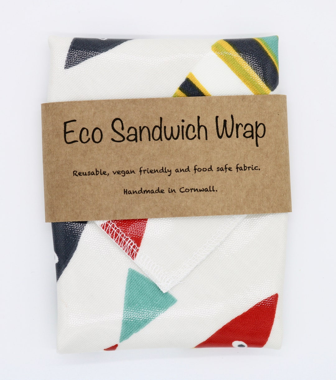 Red Yellow Bright Fish Design Eco Sandwich Wrap. Reusable Food Wrap ...