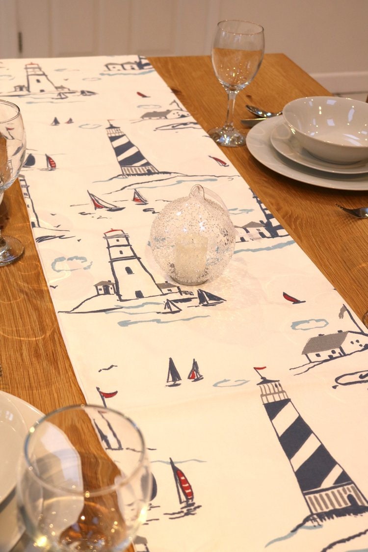Cotton Table Runner, Unique Handmade Gift Idea, Home Decor. Kitchen ...