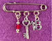 18th / 21st Birthday Themed Kilt Pin 38 Mm Long More | Etsy