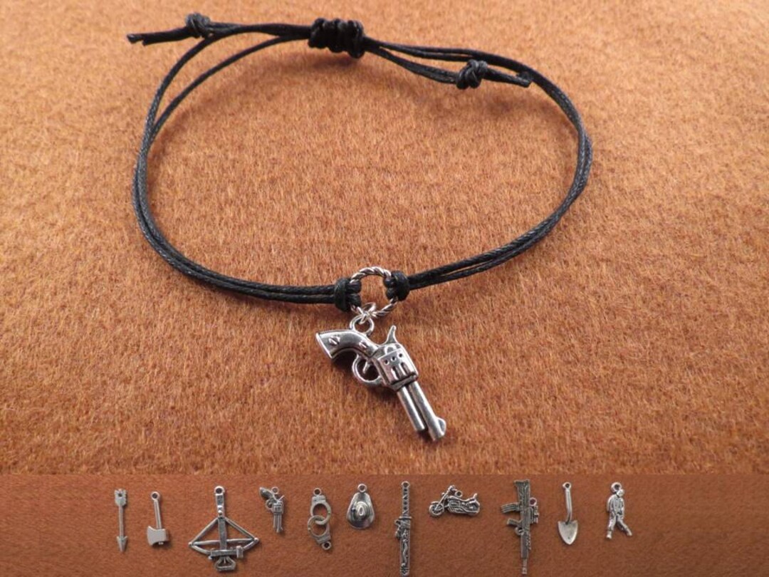 Zombie Apocalypse Unisex Adjustable Looped Cord Bracelet With the Charm ...