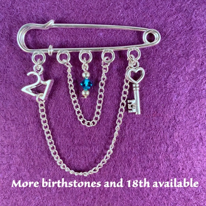 18th / 21st Birthday Themed Kilt Pin 50 Mm Long More | Etsy UK