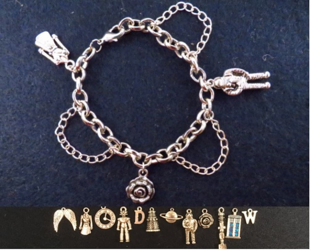 Doctor Who Inspired Themed Charm and Chain Bracelet With the Theme of ...