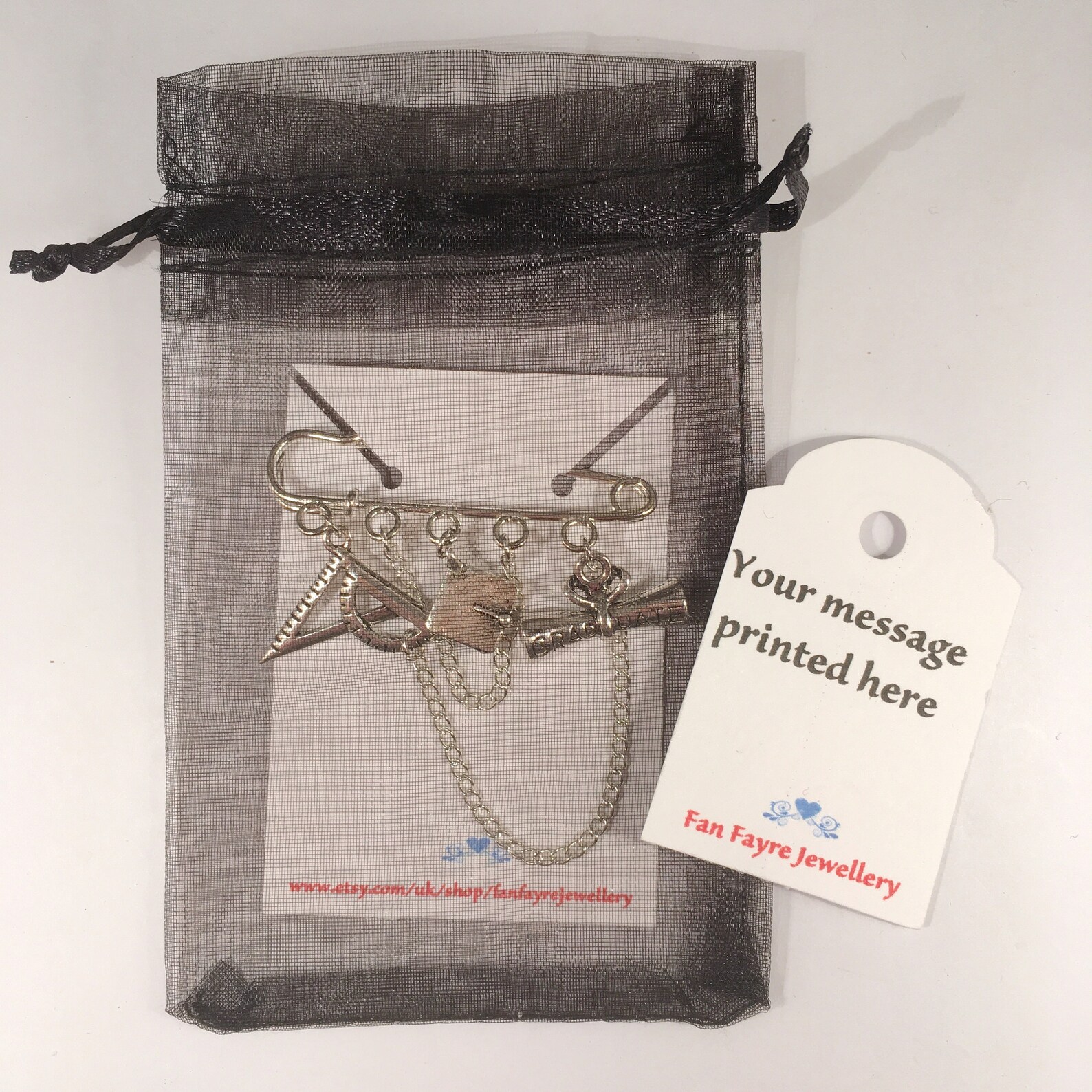 Graduation Themed Kilt Pin 50 Mm Other Subjects Available - Etsy