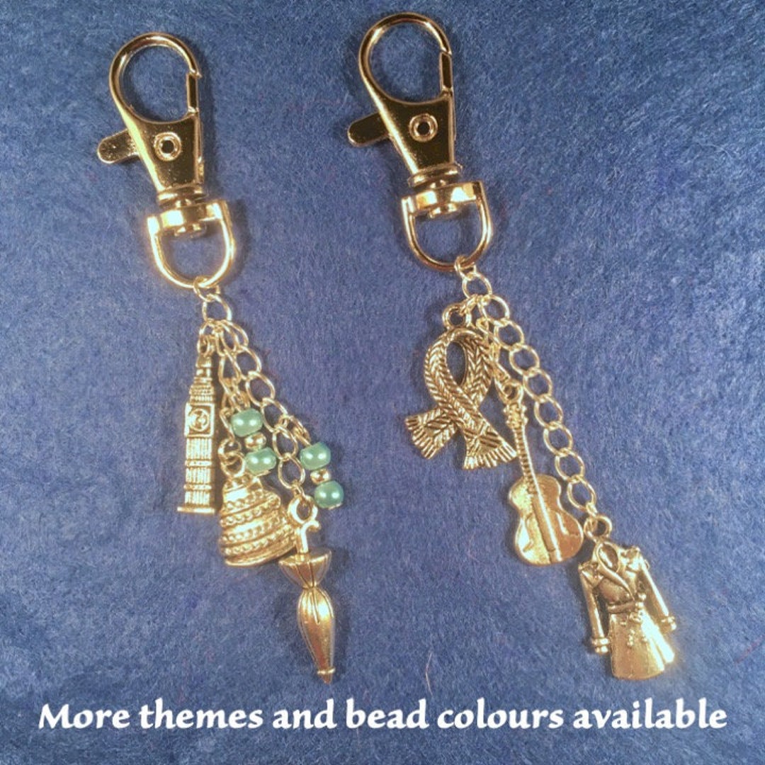 Sherlock Inspired Bag Charm (with or Without Beads) - Other Charms and ...