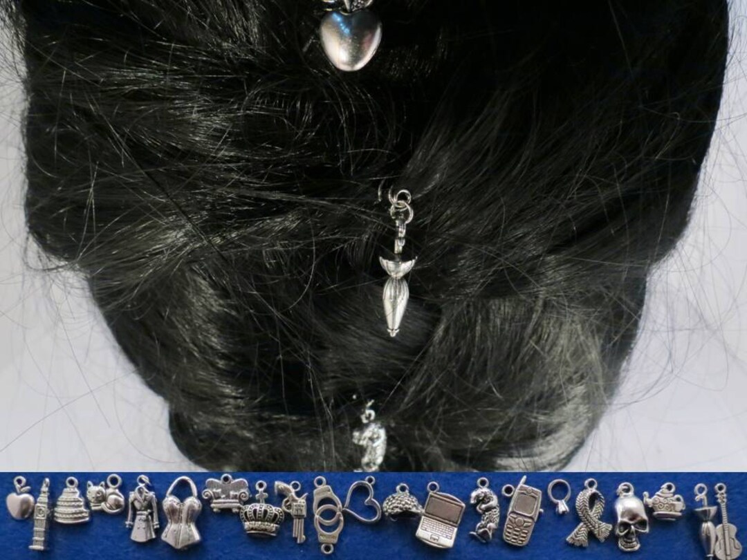 Sherlock Hair Spiral With the Charm of Your Choice. - Etsy