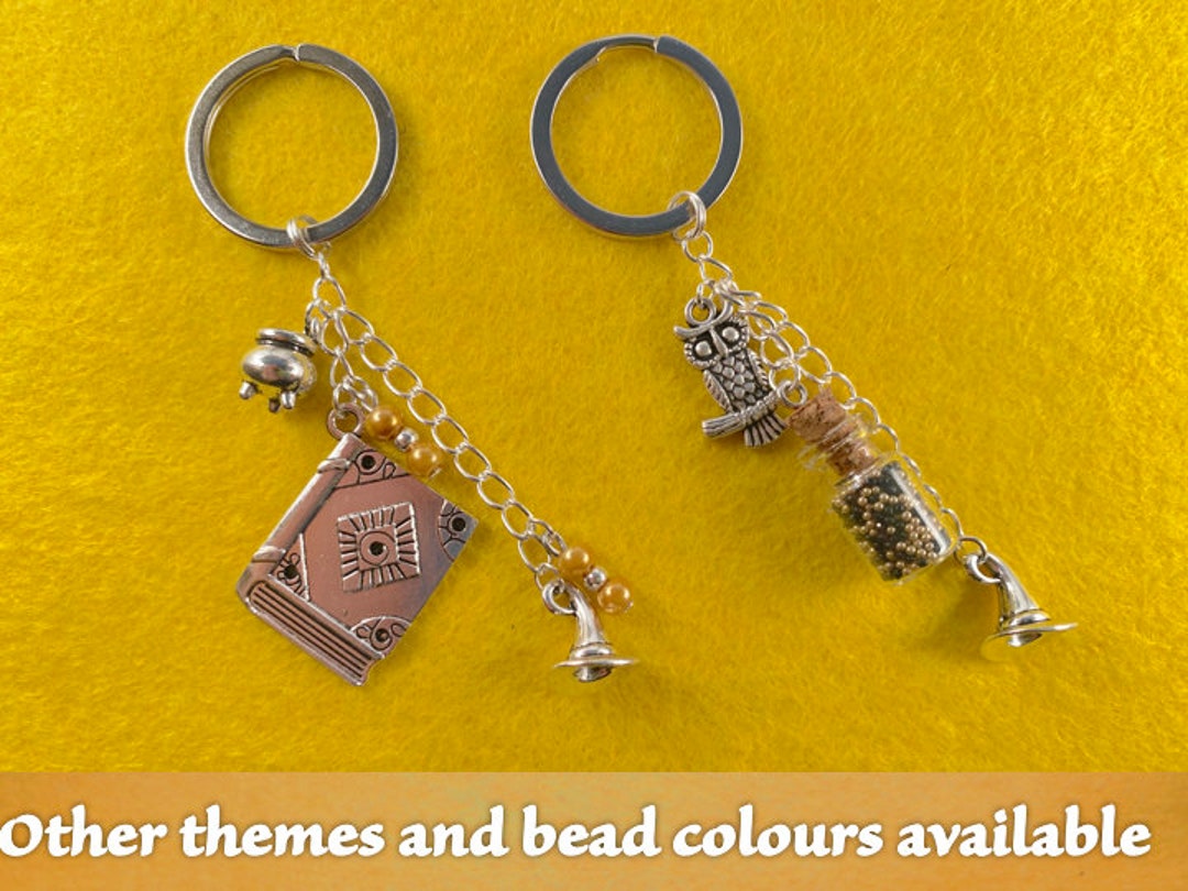 Wizard Inspired Key Ring (with or Without Beads) - Other Charms and ...