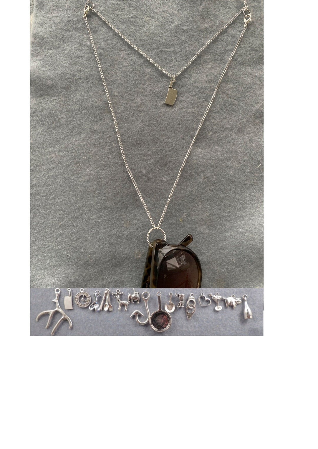 Hannibal Inspired Necklace With the Charm of Your Choice and Detachable ...