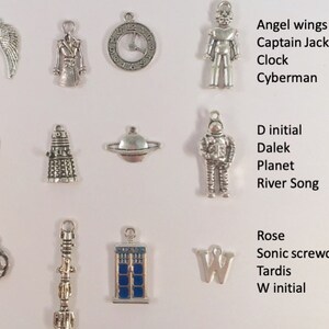 Doctor Who Inspired Pen Charm With the Charm of Your Choice. - Etsy