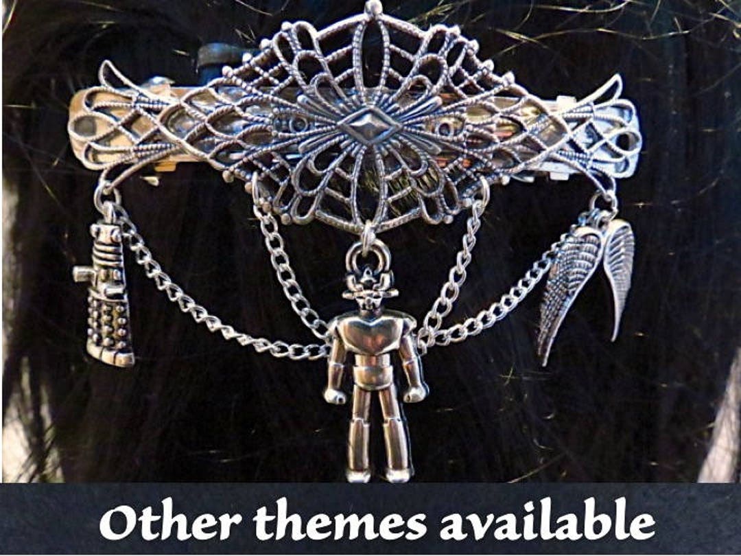 Doctor Who 80 Mm Filigree Barrette With the Theme of Your - Etsy