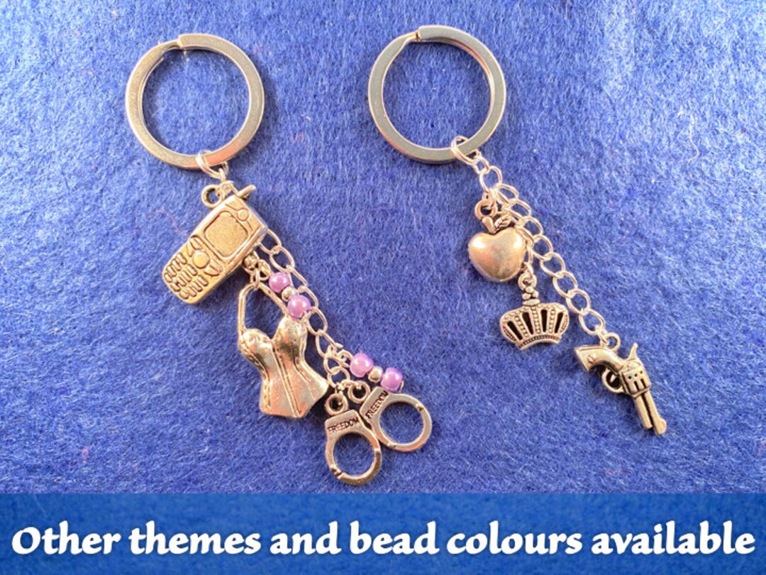Sherlock Inspired Key Ring (with or Without Beads) - Other Charms and ...