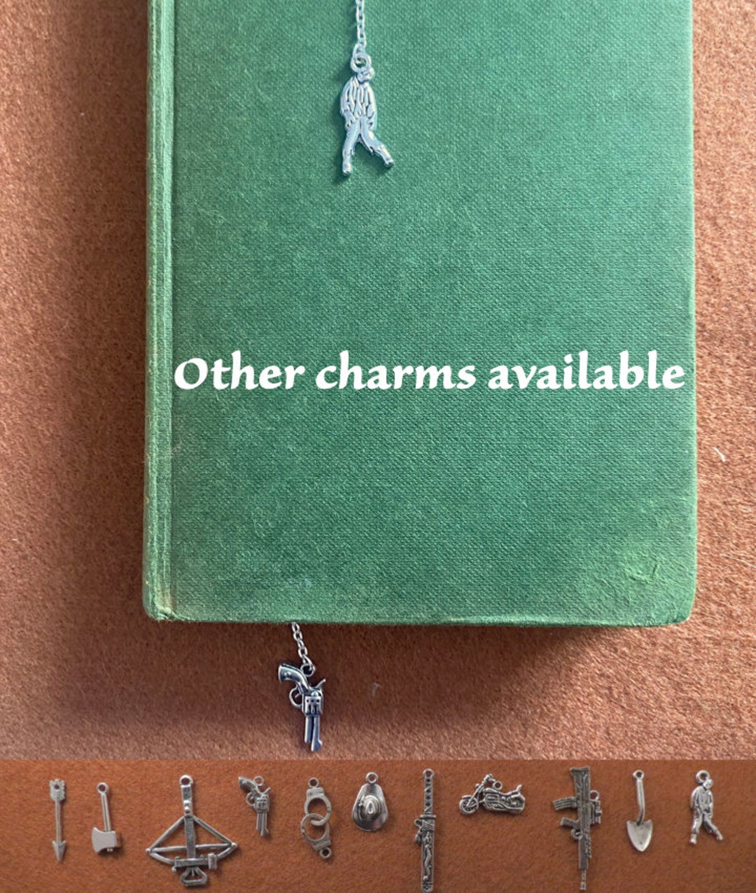 Zombie Apocalypse Inspired Chain Bookmark With 2 Charms of Your Choice ...