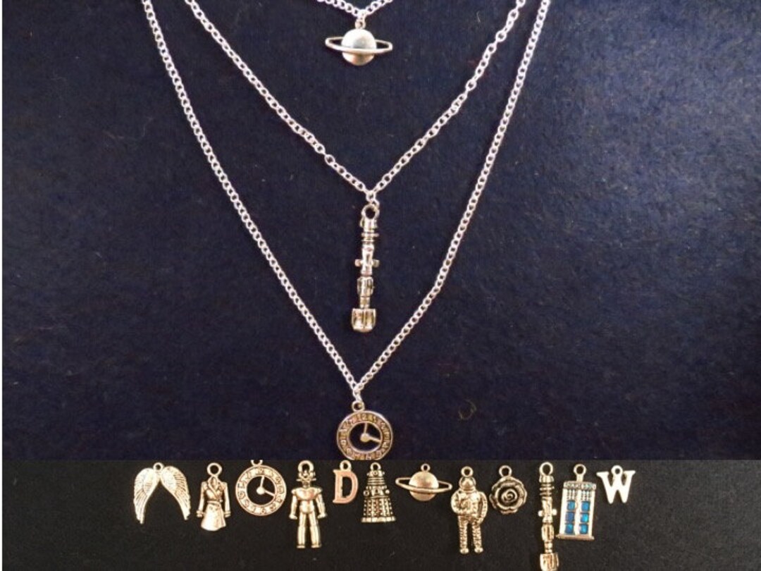 Doctor Who Inspired Three Layered Necklace With the Charms of Your ...