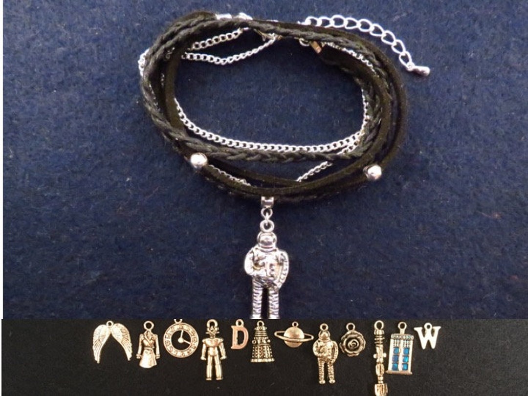 Doctor Who Inspired Unisex 2 in 1 Wrap Bracelet / Necklace With the ...