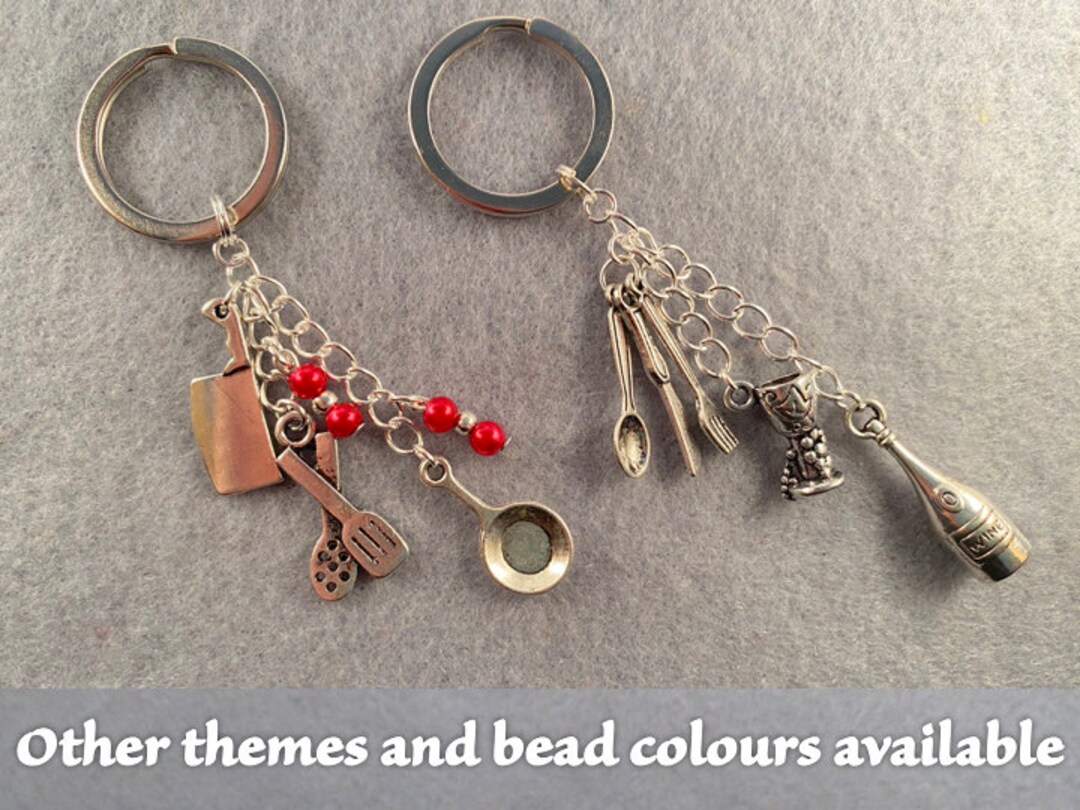 Hannibal Inspired Key Ring (with or Without Beads) - Other Charms and ...