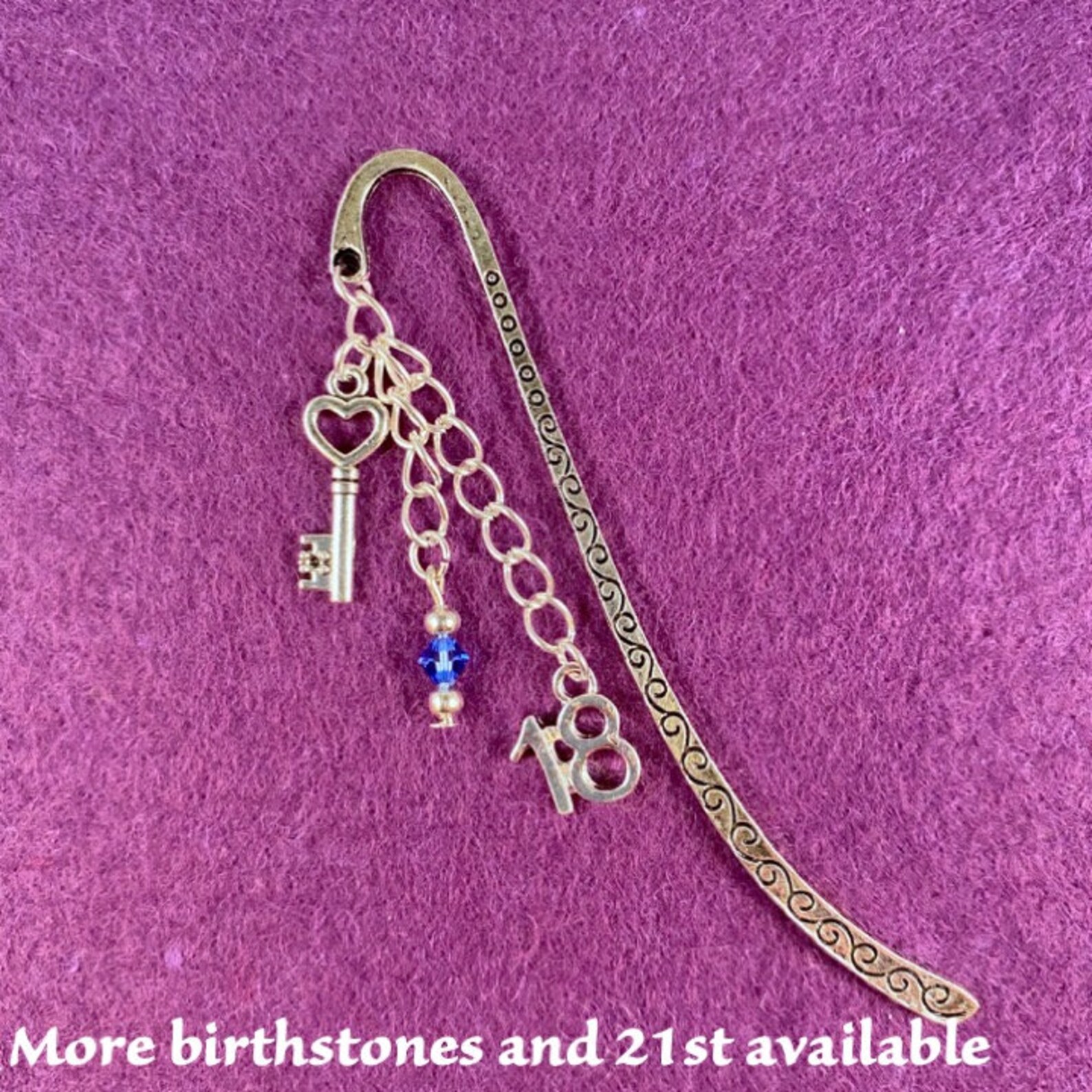 18th / 21st Birthday Themed Bookmark - Available With or Without Beads ...