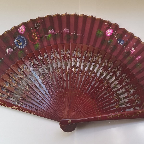 Vintage Hand Fan - Etsy