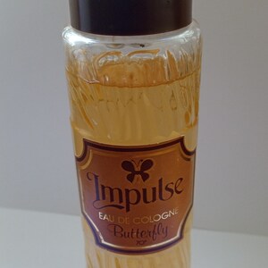 Vintage Impulse Butterfly Eau De Cologne Splash Bottle Type 200ml - Etsy